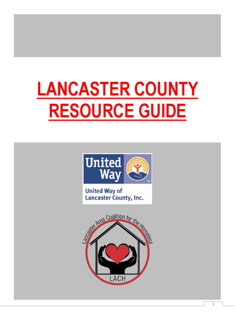 Lancaster Community Resource Guide | PDF | Substance Abuse | Emergency ...