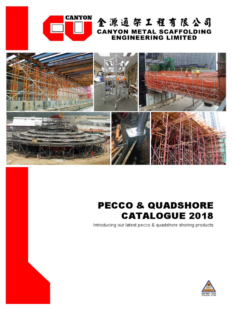 Pecco Quadshore System 2018 v2 | PDF | Scaffolding | Building Engineering