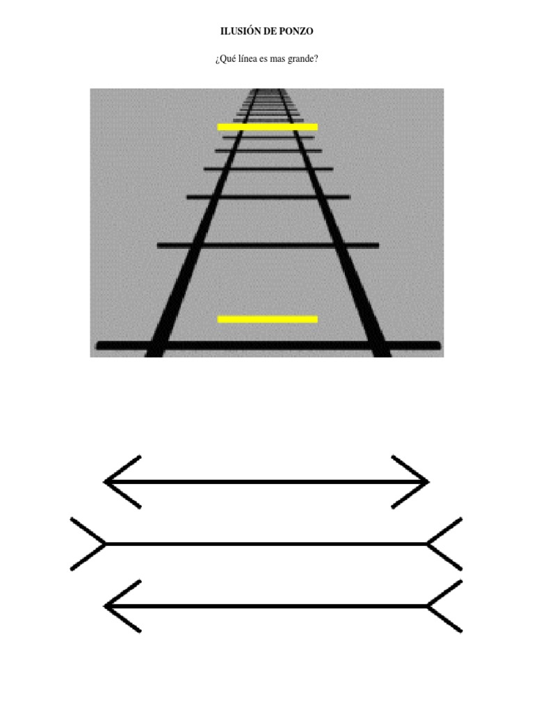 Ilusión de Ponzo y Percepción Visual | PDF | Crecimiento personal y ...