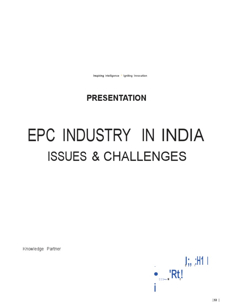 EPC Industry in India | PDF | Infrastructure | Public–Private Partnership