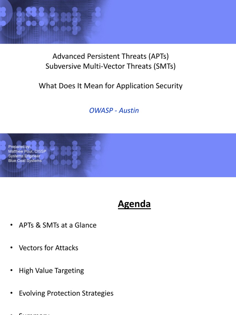 Advanced Persistent Threats | PDF | Peer To Peer | World Wide Web