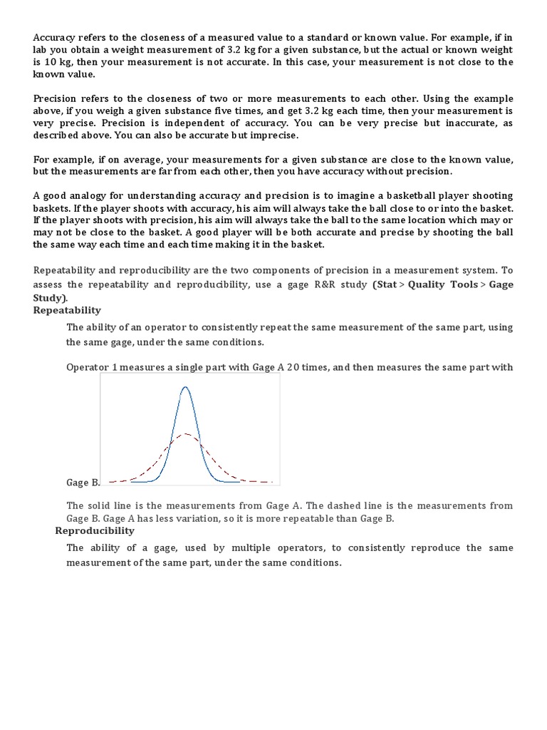 Accuracy vs Precision: Understanding Measurement Concepts | PDF