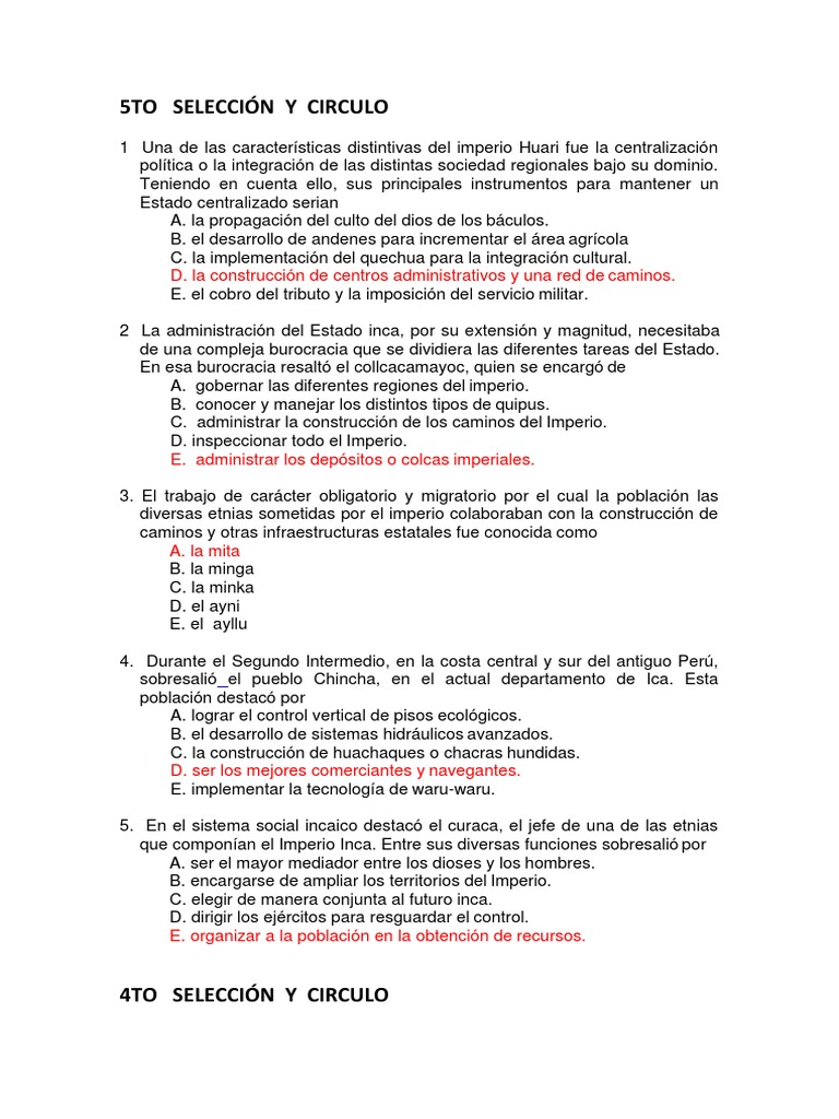 Funciones del Curaca en el Imperio Incaico | PDF | Imperio Inca ...