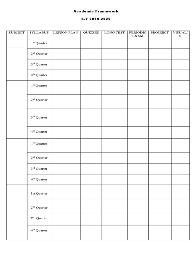 Academic Framework | PDF