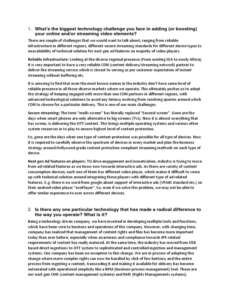 What's The Biggest Technology Challenge You Face in Adding (Or Boosting ...