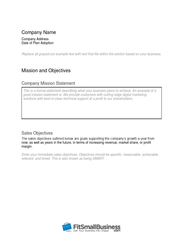 Sales Plan Template | PDF | Sales | Performance Indicator