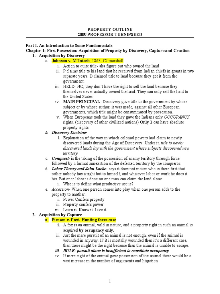 Property Outline Edited (Boz) | PDF | Concurrent Estate | Lease