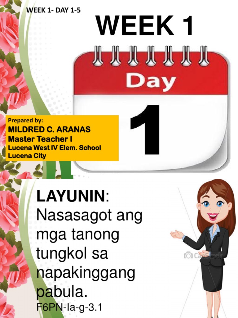 Week 1 - Day 1-5 | PDF