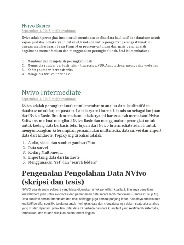Nvivo Basics | PDF | Komputer