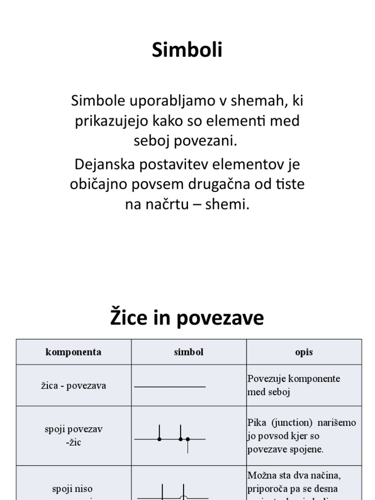 3 Simboli Elektronskih Komponent | PDF