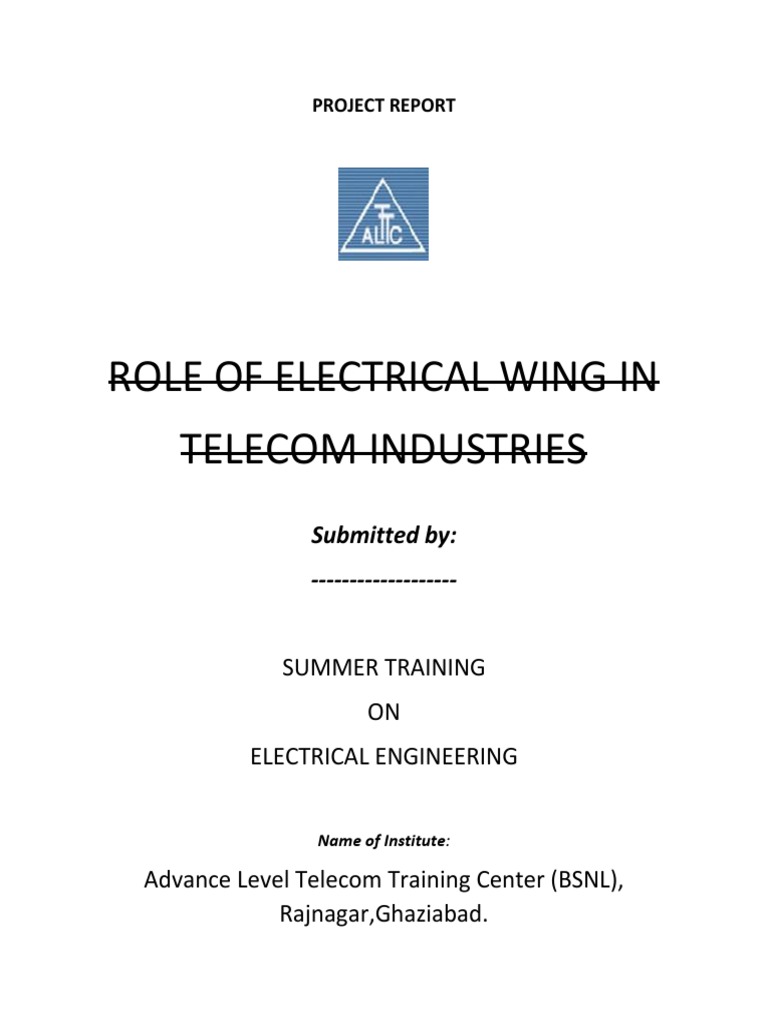 Project Report | PDF | Air Conditioning | Electrical Substation