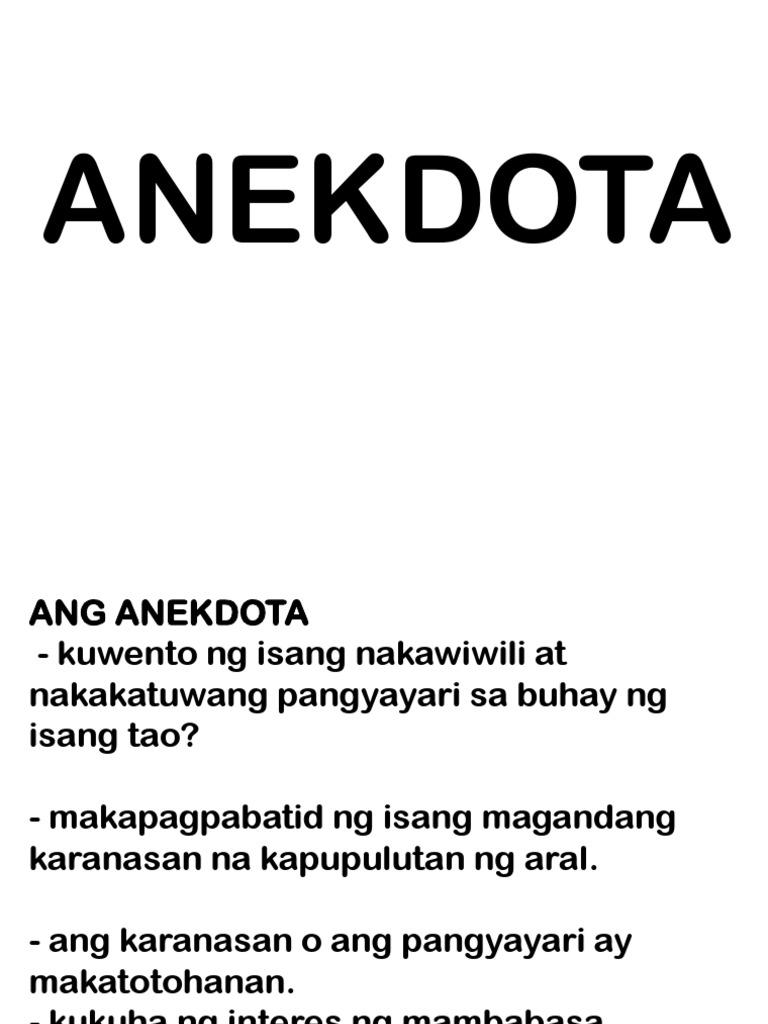 Anekdota | PDF