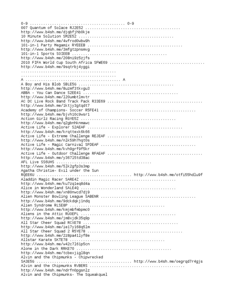 Wii Wbfs | PDF | Leisure | Sports