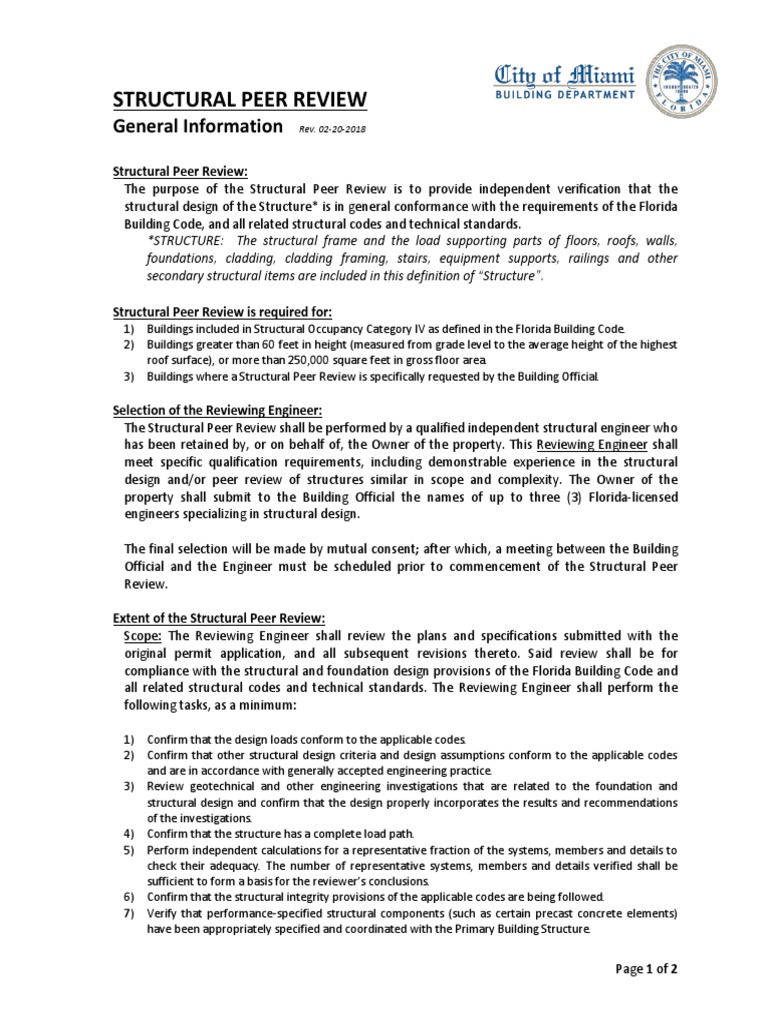 #Structural Peer Review | PDF | Building Code | Specification (Technical Standard)