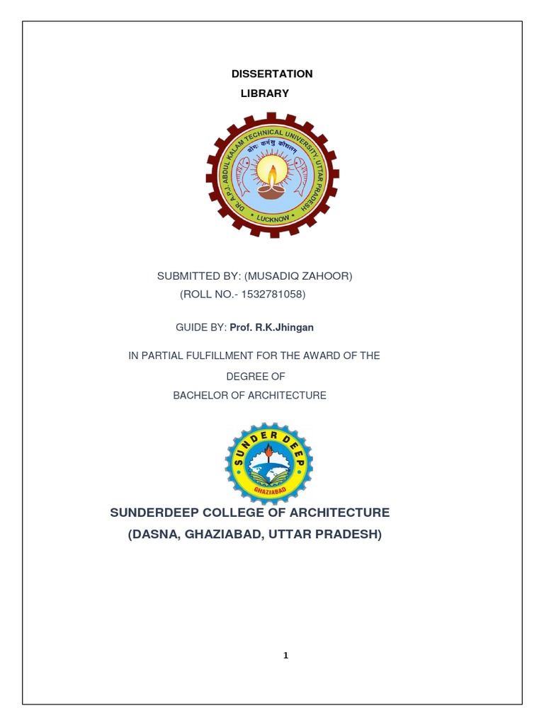 Dissertation of Library | PDF | Libraries | Public Library