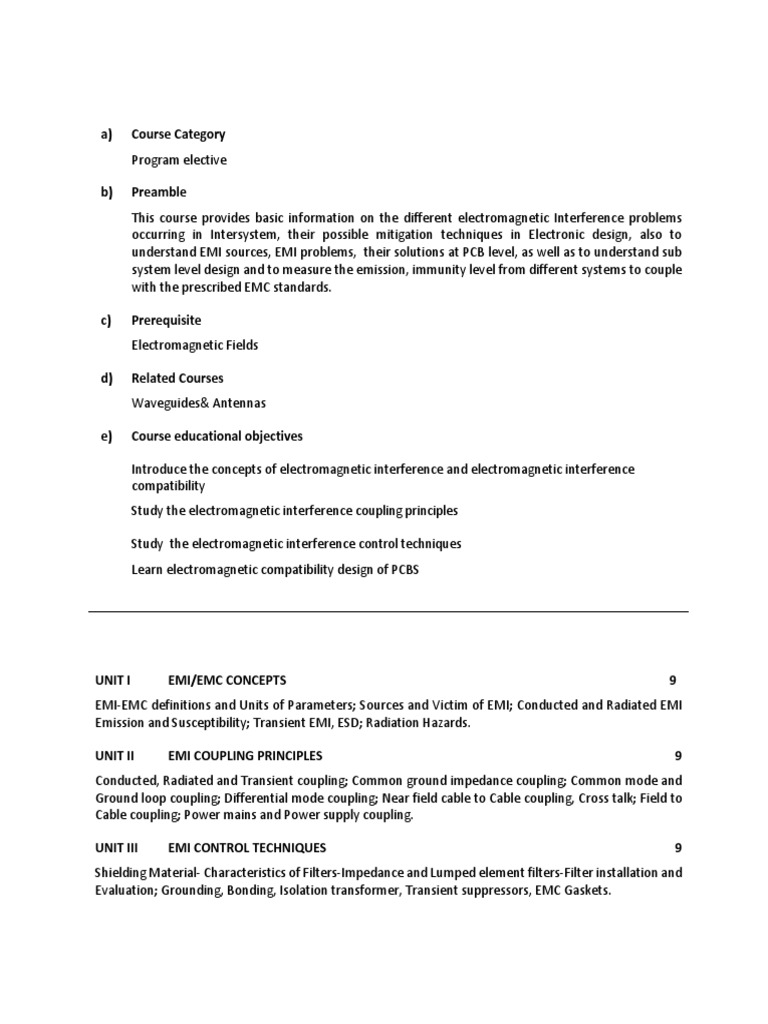 Electromagnetic Interference and Compatibility | Download Free PDF ...