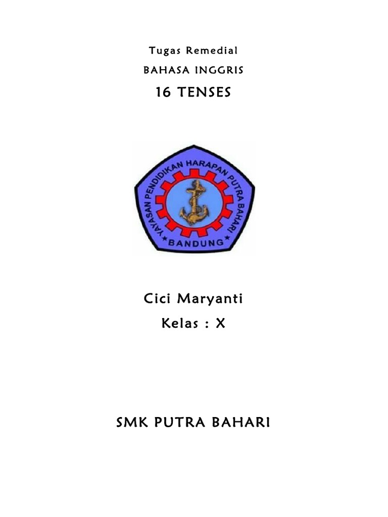Cici 16 Tenses Bahasa Inggris | PDF | Grammatical Tense | English Grammar