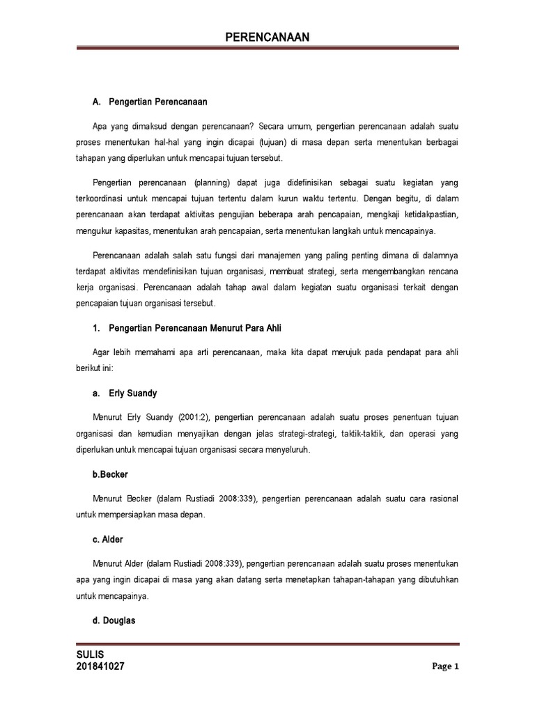RMK 4 Perencanaan | PDF | Karier & Perkembangan