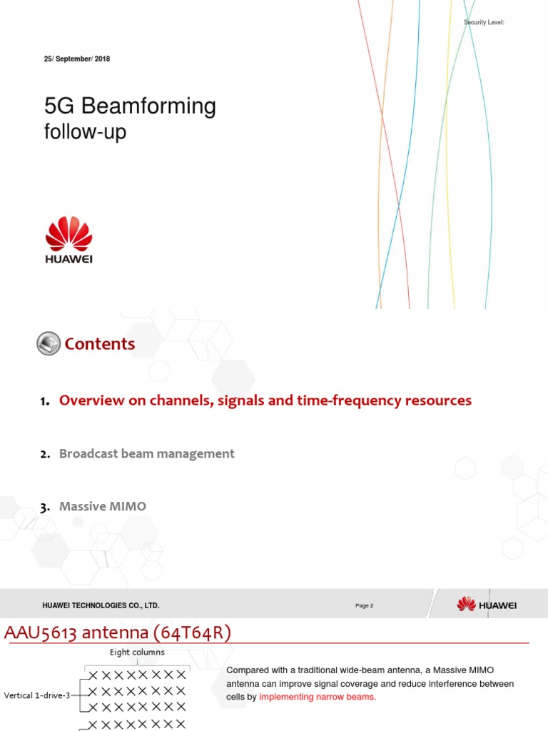 5G Beamforming Follow-Up - 25!09!2018 | PDF | Mimo | Data Transmission