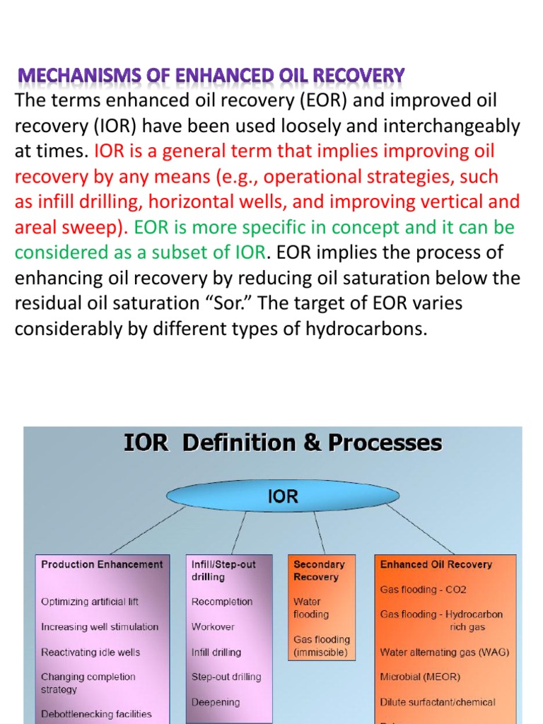 EOR Lecture 1 PDF | PDF | Enhanced Oil Recovery | Extraction Of Petroleum