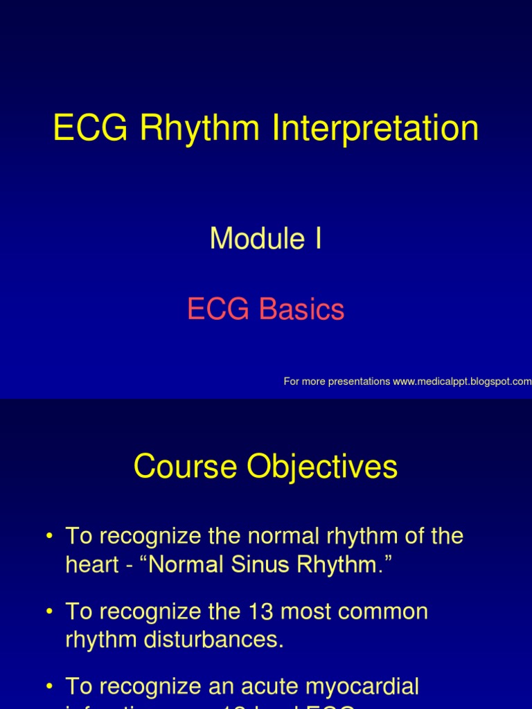 Module1 Ekg Basic | PDF | Electrocardiography | Electrophysiology