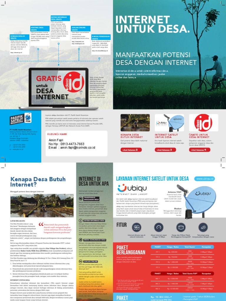 Brosur Internet Untuk Desa | PDF