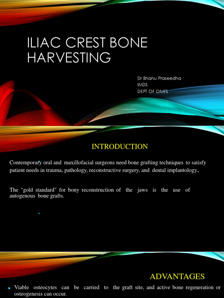 Iliac Crest Bone Harvesting Techniques | PDF | Bone | Anatomical Terms ...