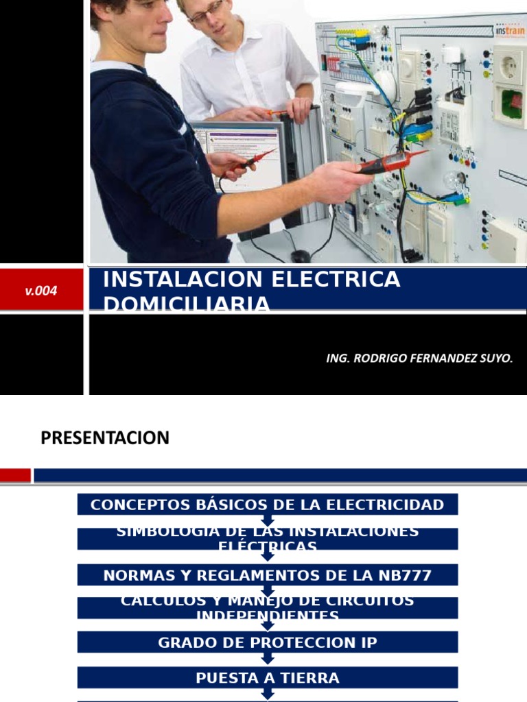Electricidad Domiciliaria | PDF | Voltio | Electricidad