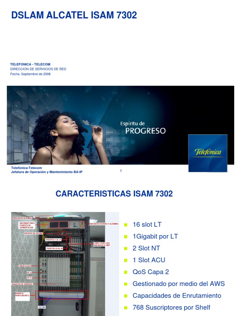 Configuración del DSLAM Alcatel ISAM 7302 | PDF | Protocolos de ...