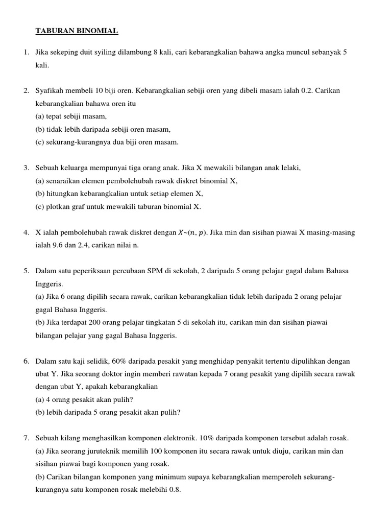 Taburan Kebarangkalian | PDF