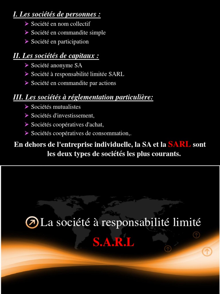 Sarl PDF | PDF | Partenariat | Business