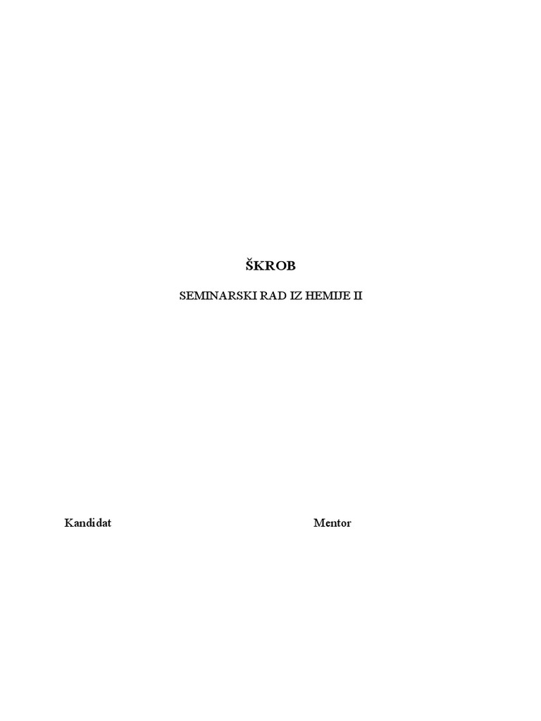 Skrob | PDF