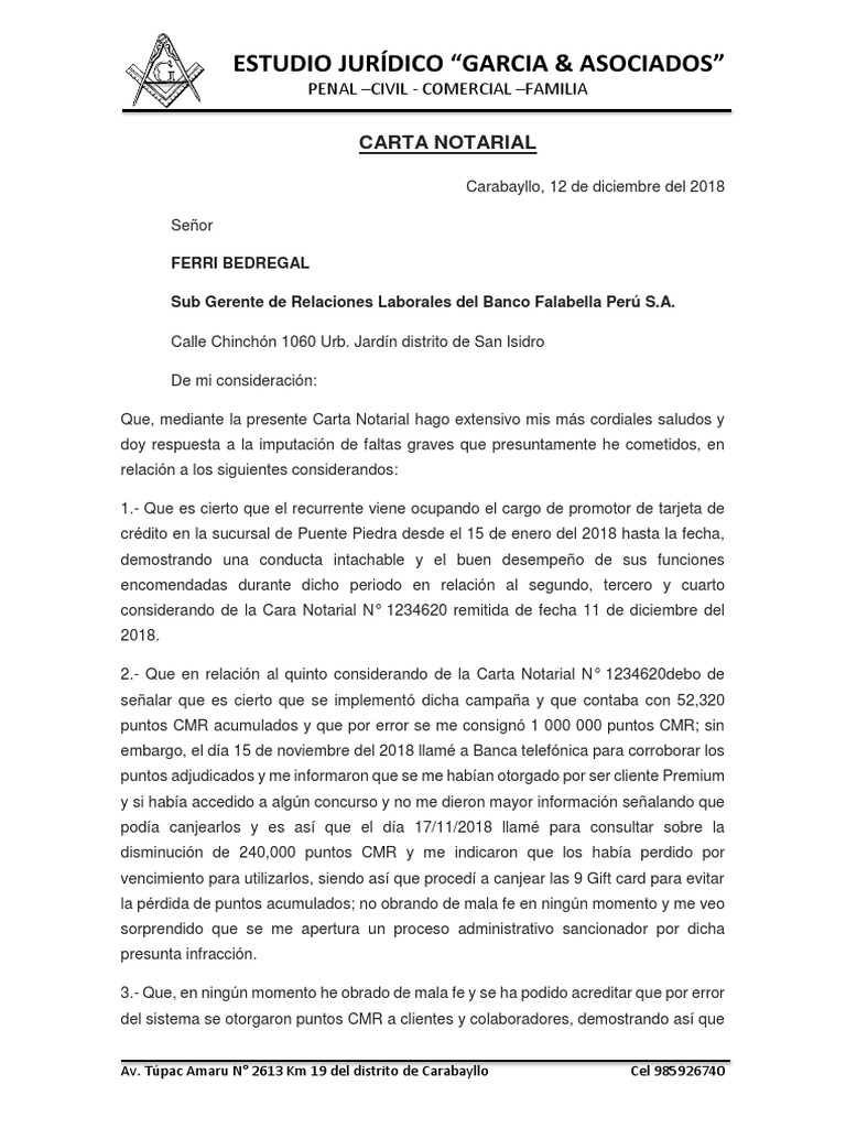 Carta Notarial of - Pago | PDF | Gobierno