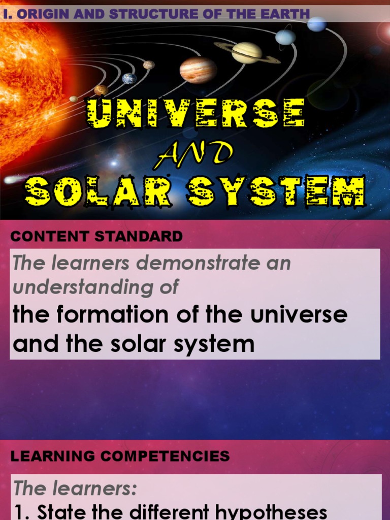The Formation of The Universe and The Solar System | PDF | Meteoroid ...