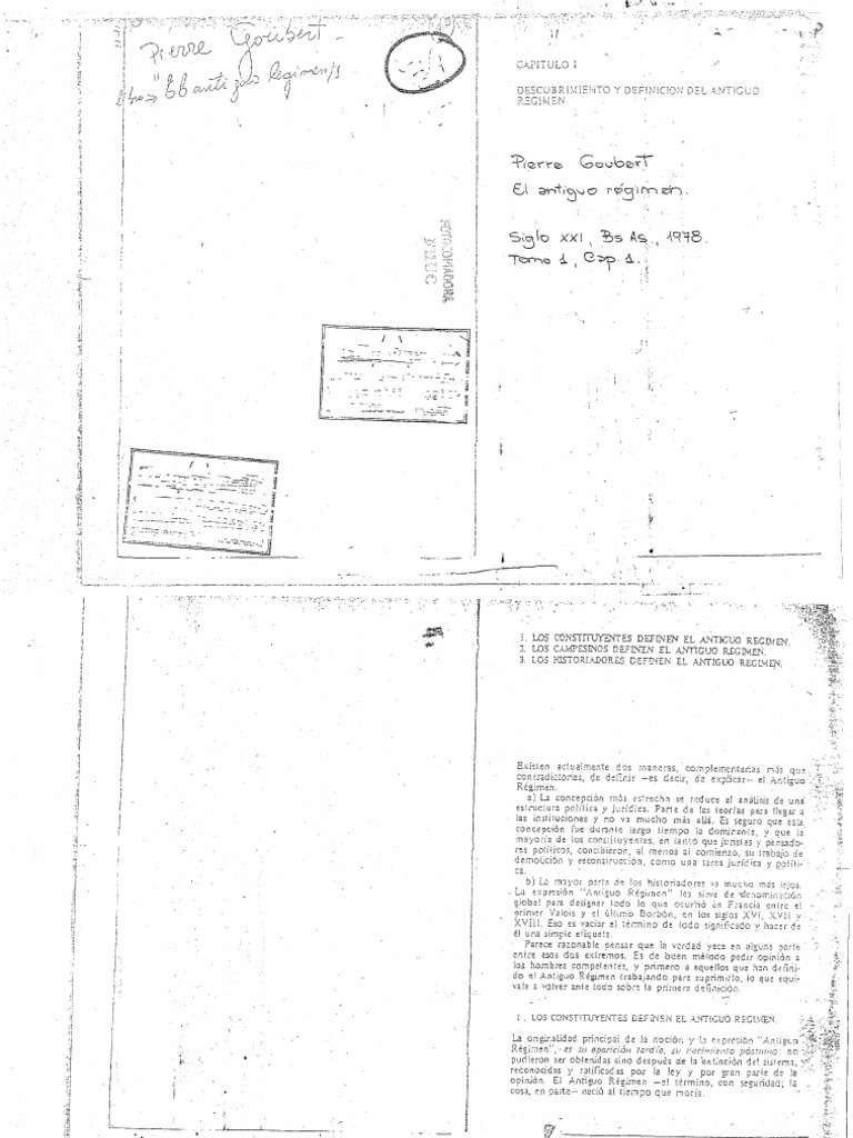 3-Goubert - El Antiguo Regimen PDF | PDF