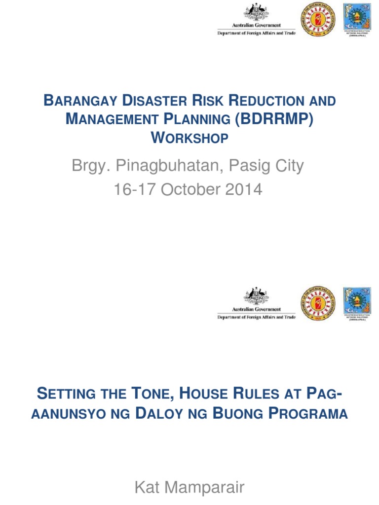Barangay Disaster Risk Reduction and Man | PDF | Emergency Management ...