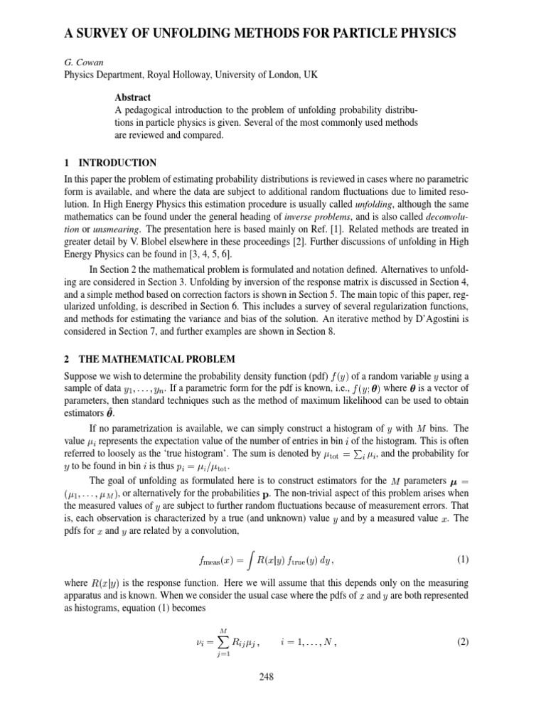 Cowan Statistical Data Analysis | PDF | Bias Of An Estimator | Estimator
