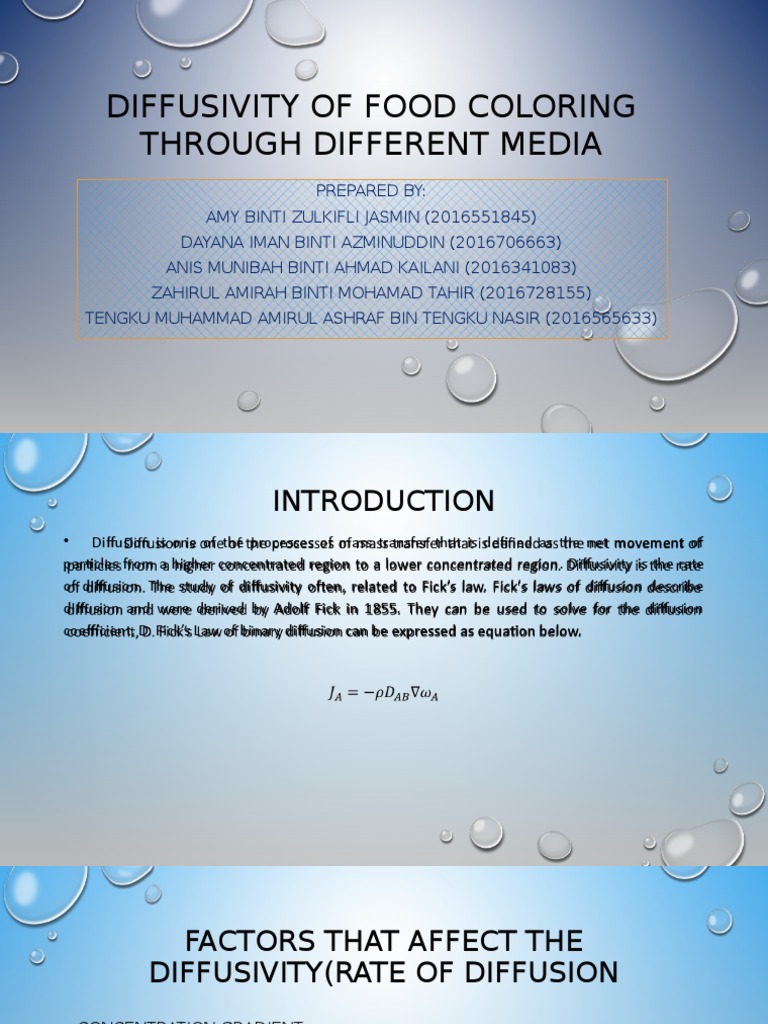 Assignment Transpor (Diffusivity) | PDF | Diffusion | Mathematical Physics