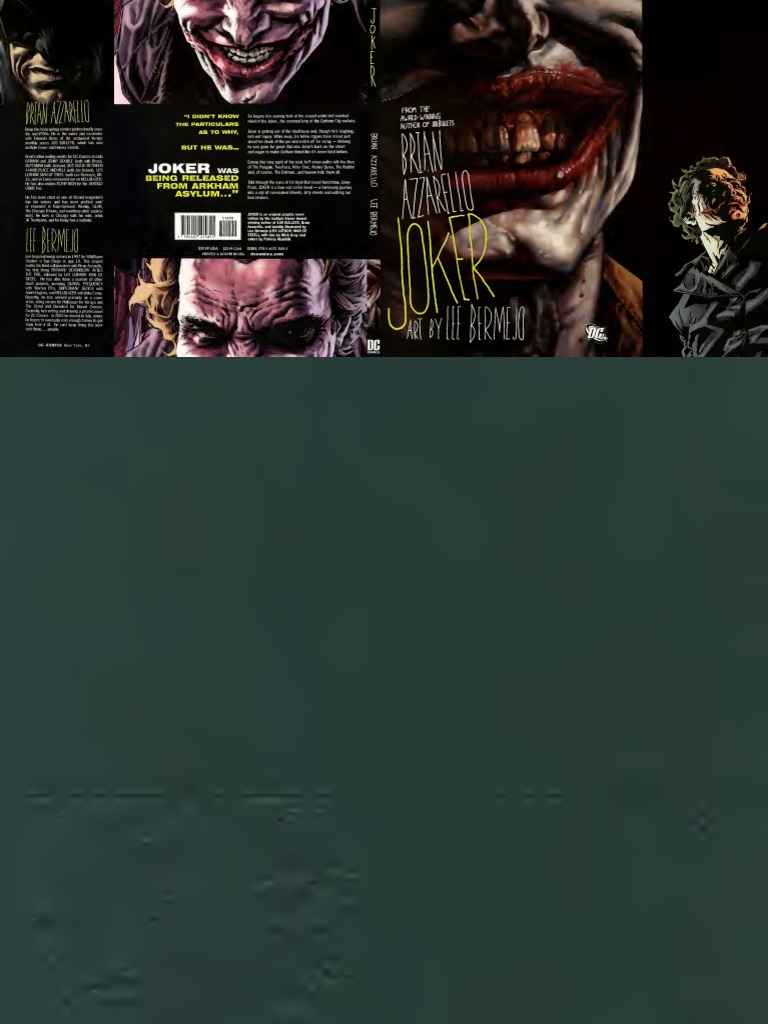 Joker HC (2008) | PDF | Dc Comics | Comic Book Publishing Companies Of ...