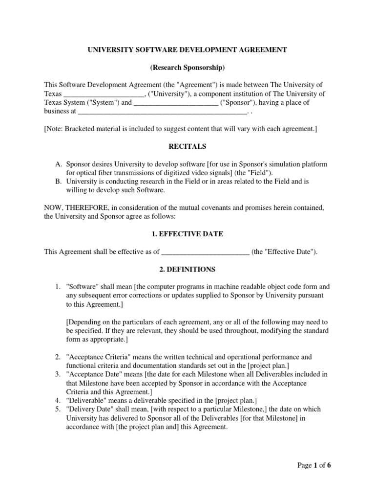Software Development Agreement | PDF | Indemnity | Copyright Infringement
