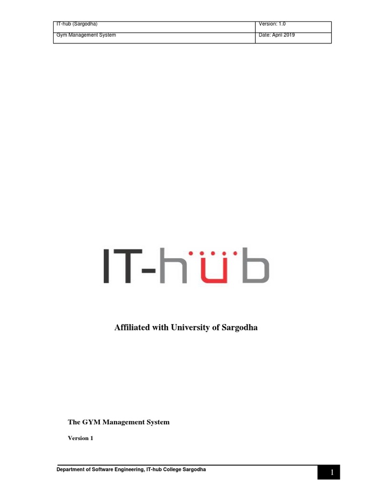 Affiliated With University of Sargodha: The GYM Management System | PDF ...