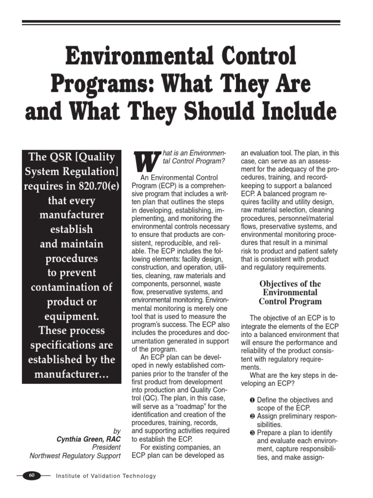 Environmental Control | PDF | Environmental Monitoring | Hvac