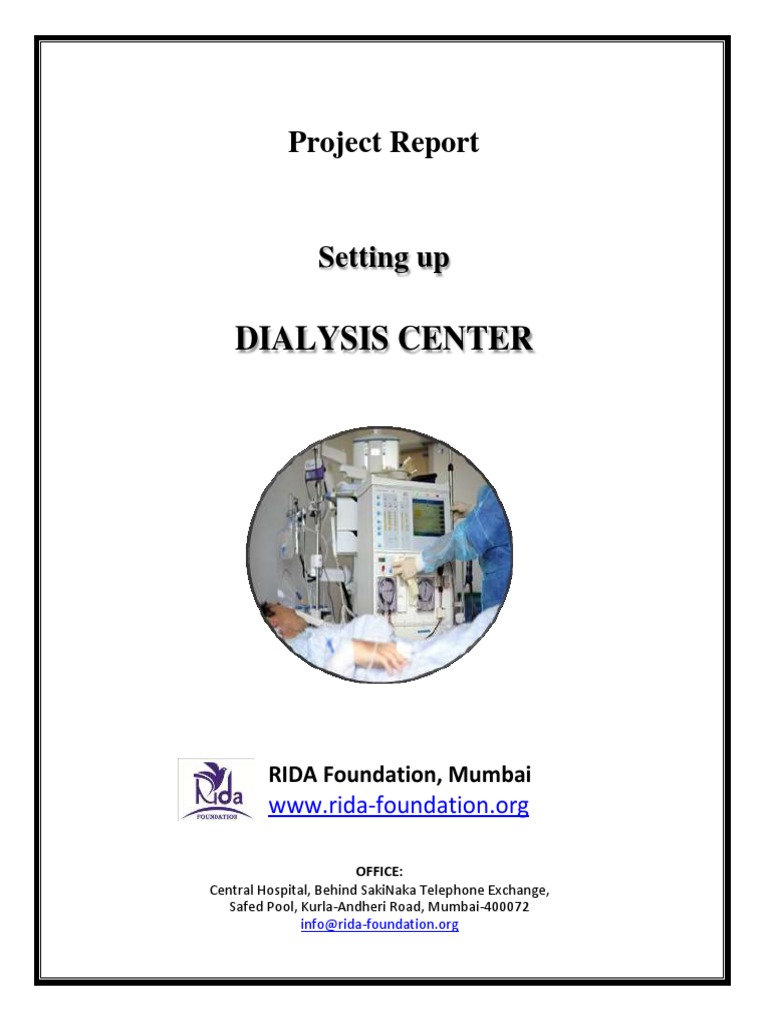 RIDA Dialysis Center Project Report PDF | PDF | Chronic Kidney Disease ...