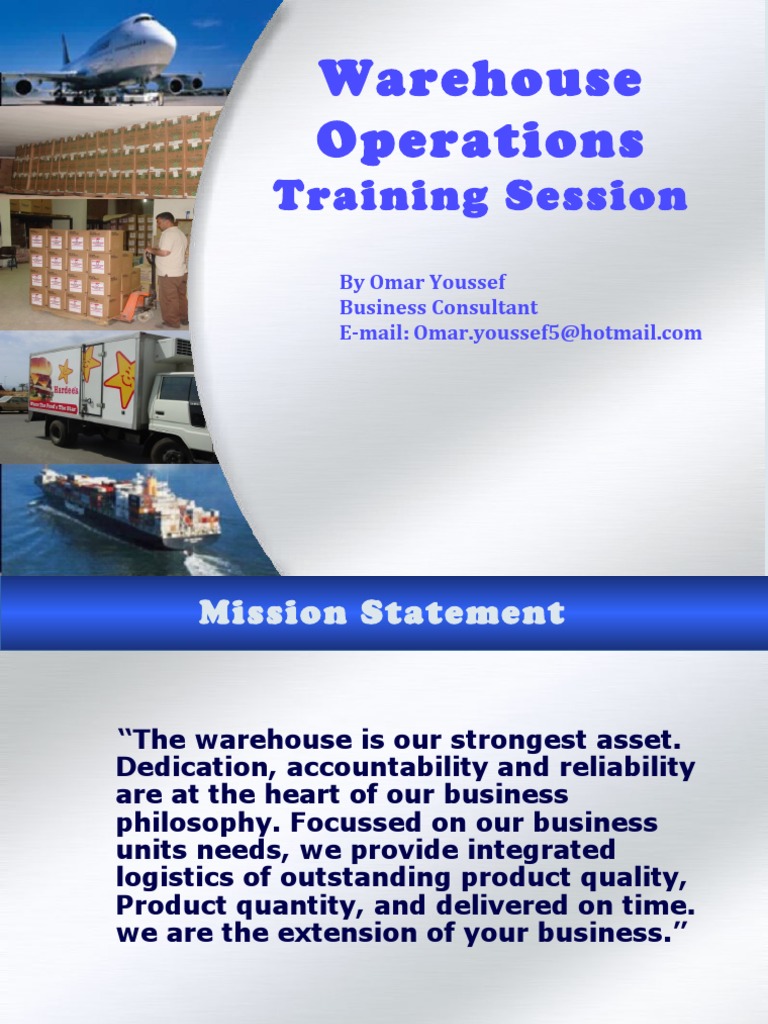 Warehouse Operations Training Guide | PDF | Warehouse | Refrigerator