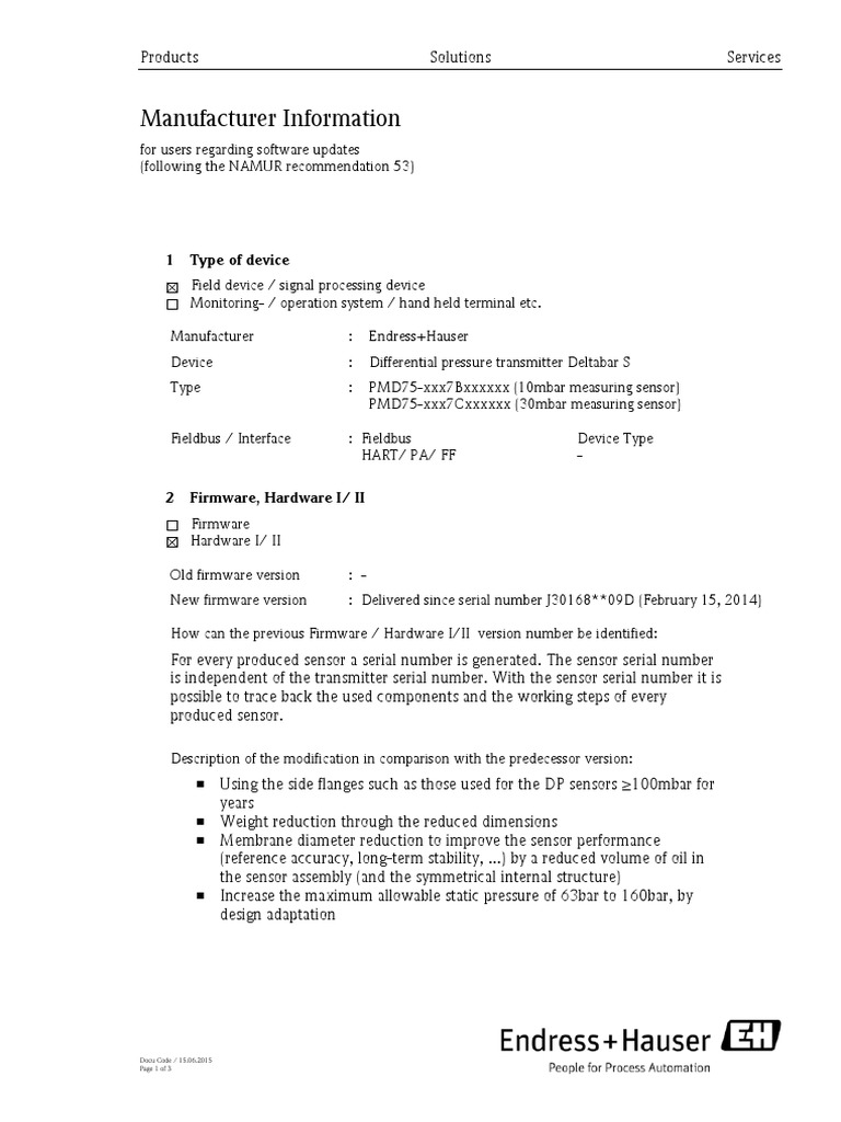 Manufacturer Information: 1 Type of Device | PDF | Manufactured Goods ...