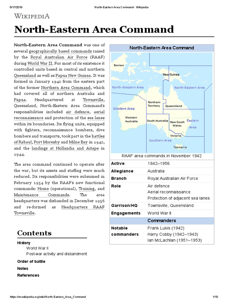 North-Eastern Area Command | PDF | Air Forces | Military Of Australia