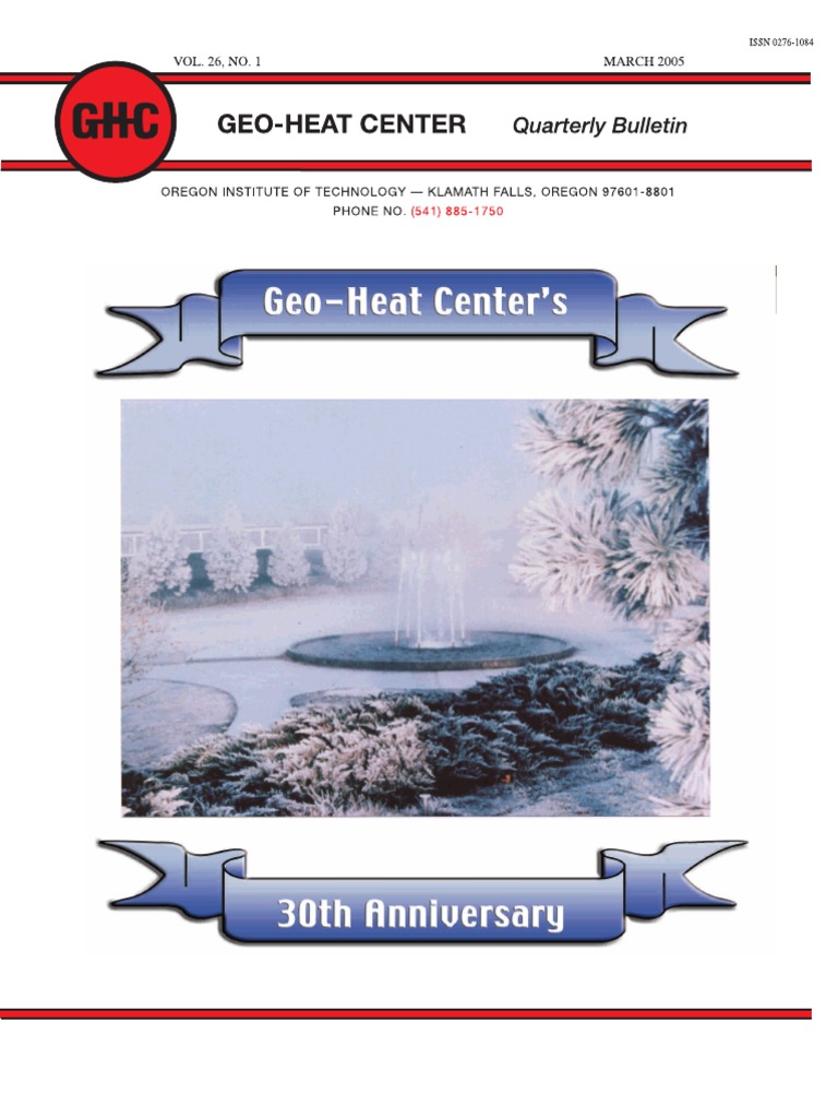 March 2005 Geo-Heat Center Quarterly Bulletin | PDF | Heat Transfer ...
