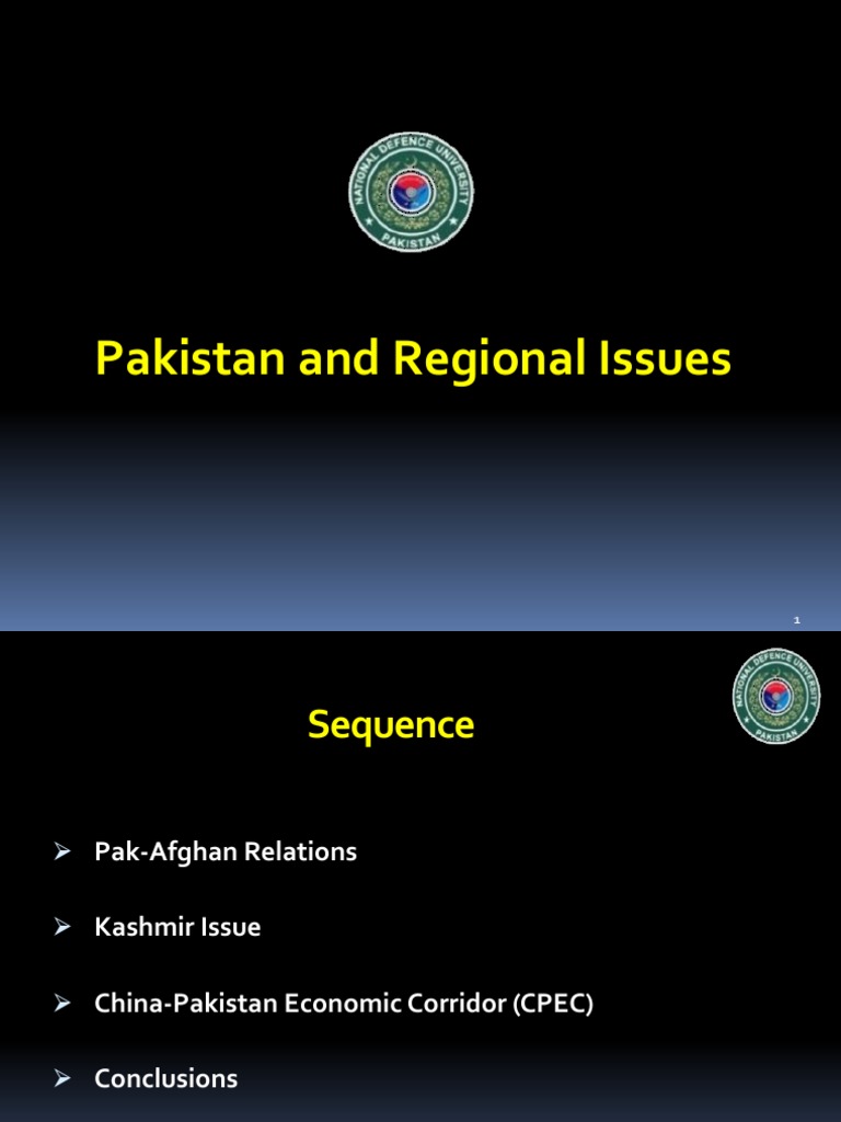Pakistan and Regional Issues | PDF | Afghanistan–Pakistan Relations ...