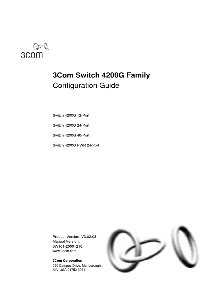 3com Switch 4200G Family: Configuration Guide | PDF | Command Line Interface | Network Switch