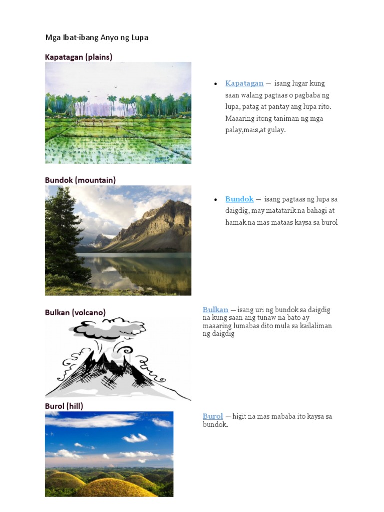 Anyong Lupa at Tubig | PDF